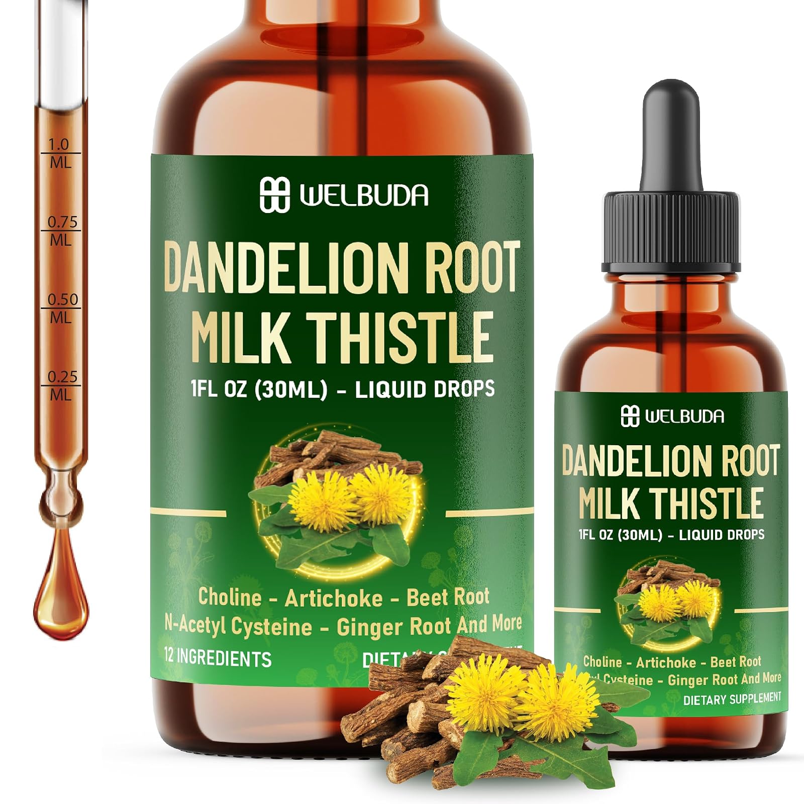 WELBUDA dandelion root liquid supplement