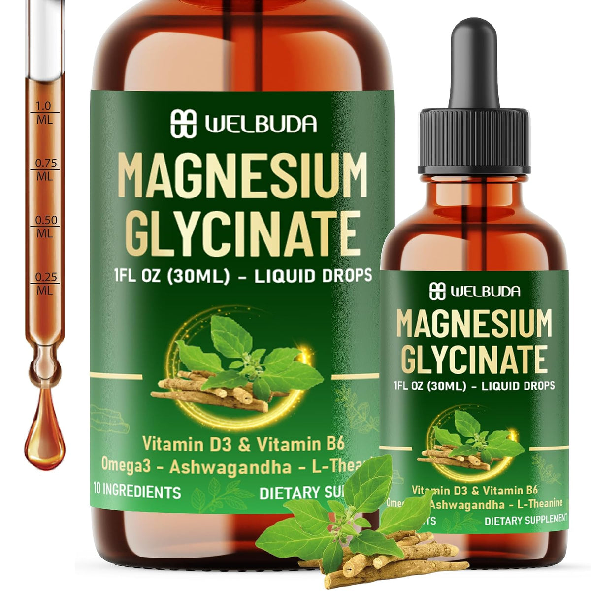 WELBUDA magnesium glycinate liquid drops