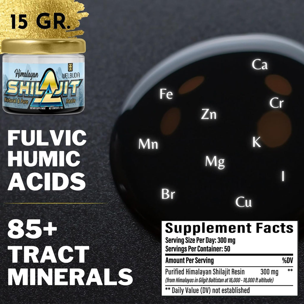 WELBUDA shilajit resin heart support