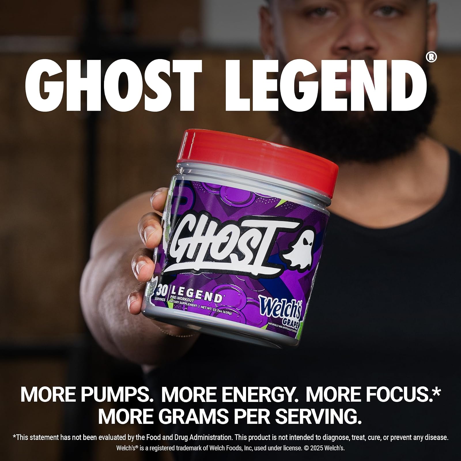 Welch's grape flavour pre-workout boost