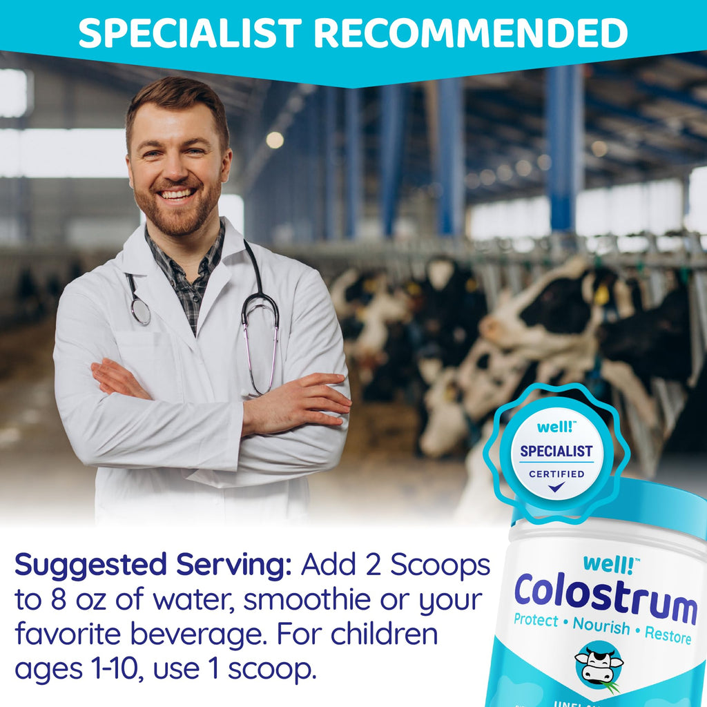 well! colostrum for digestive support