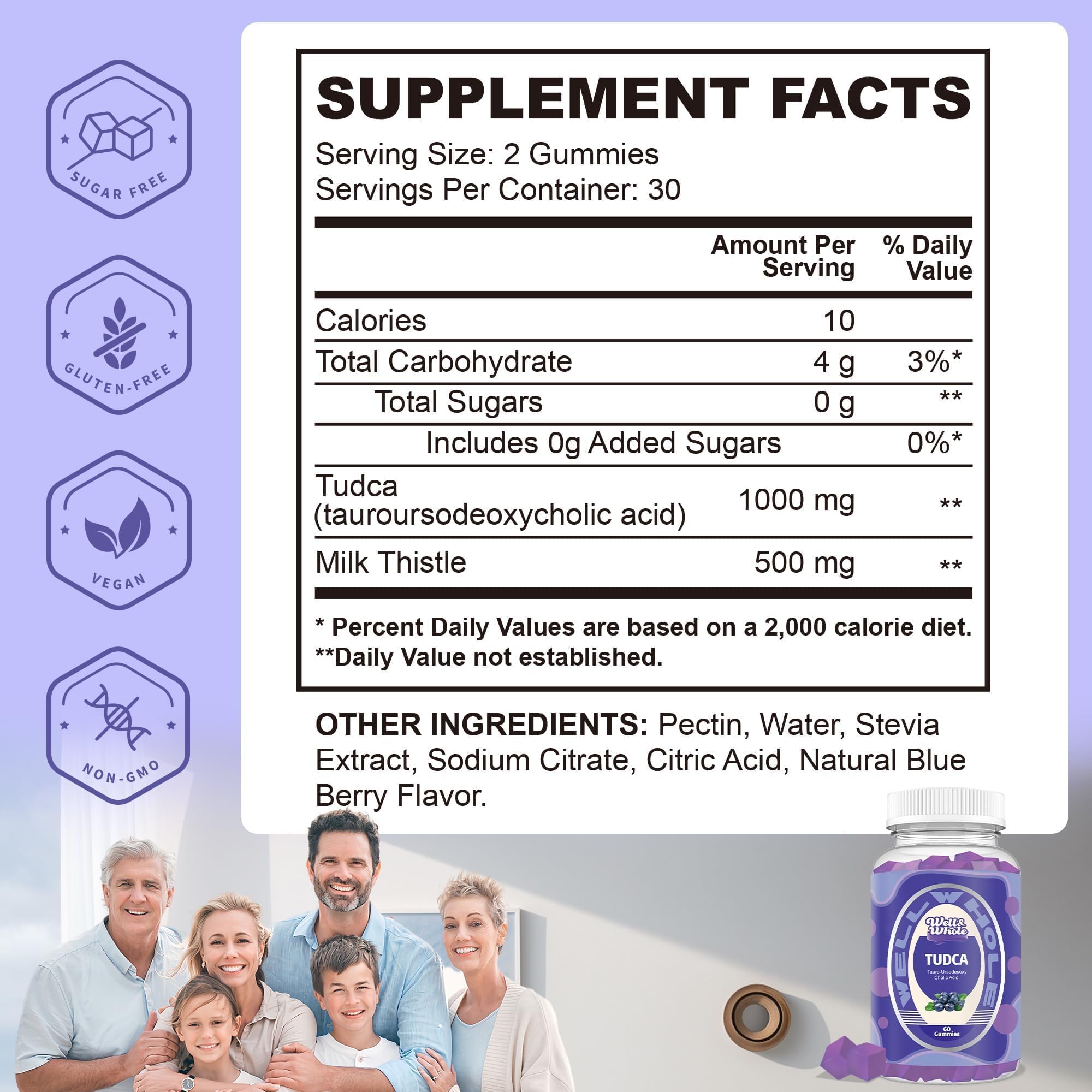 Well&Whole milk thistle for digestive health