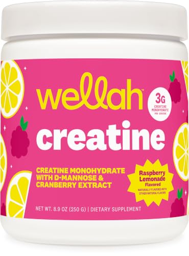 Wellah creatine for women raspberry lemonade
