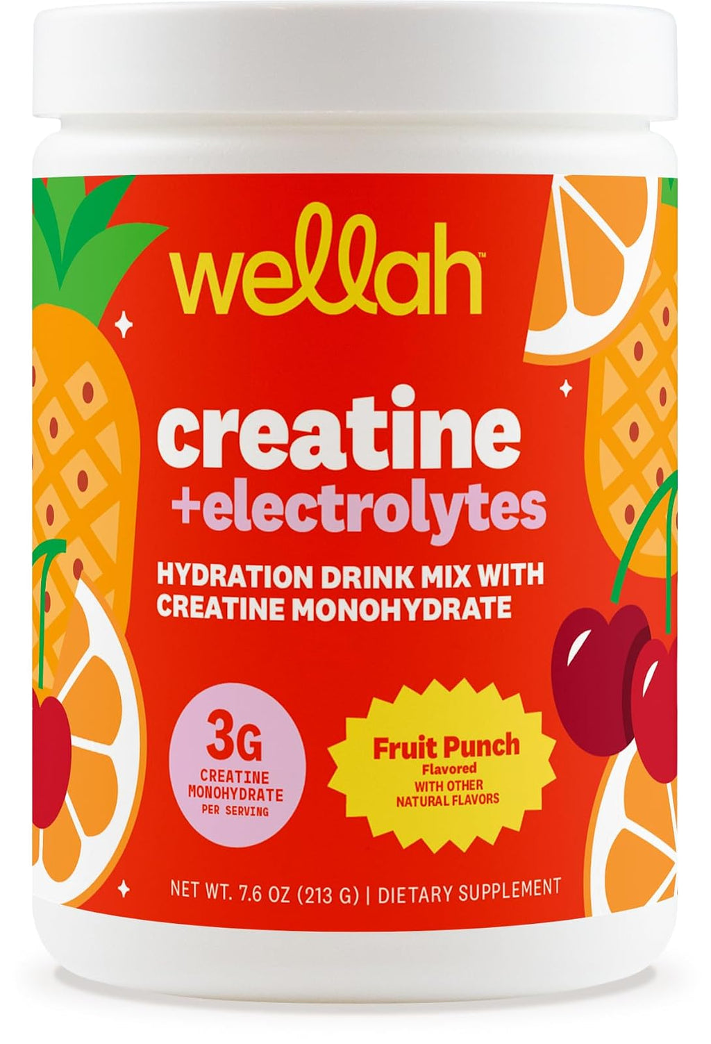 Wellah creatine powder with electrolytes