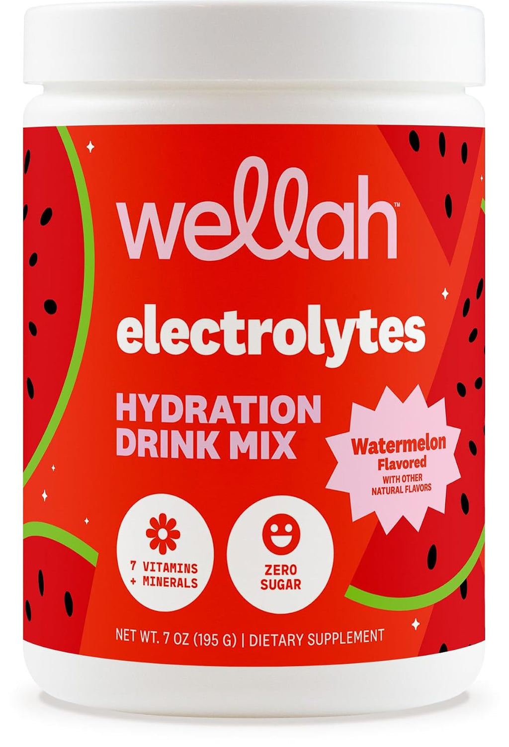 Wellah electrolytes powder watermelon flavour