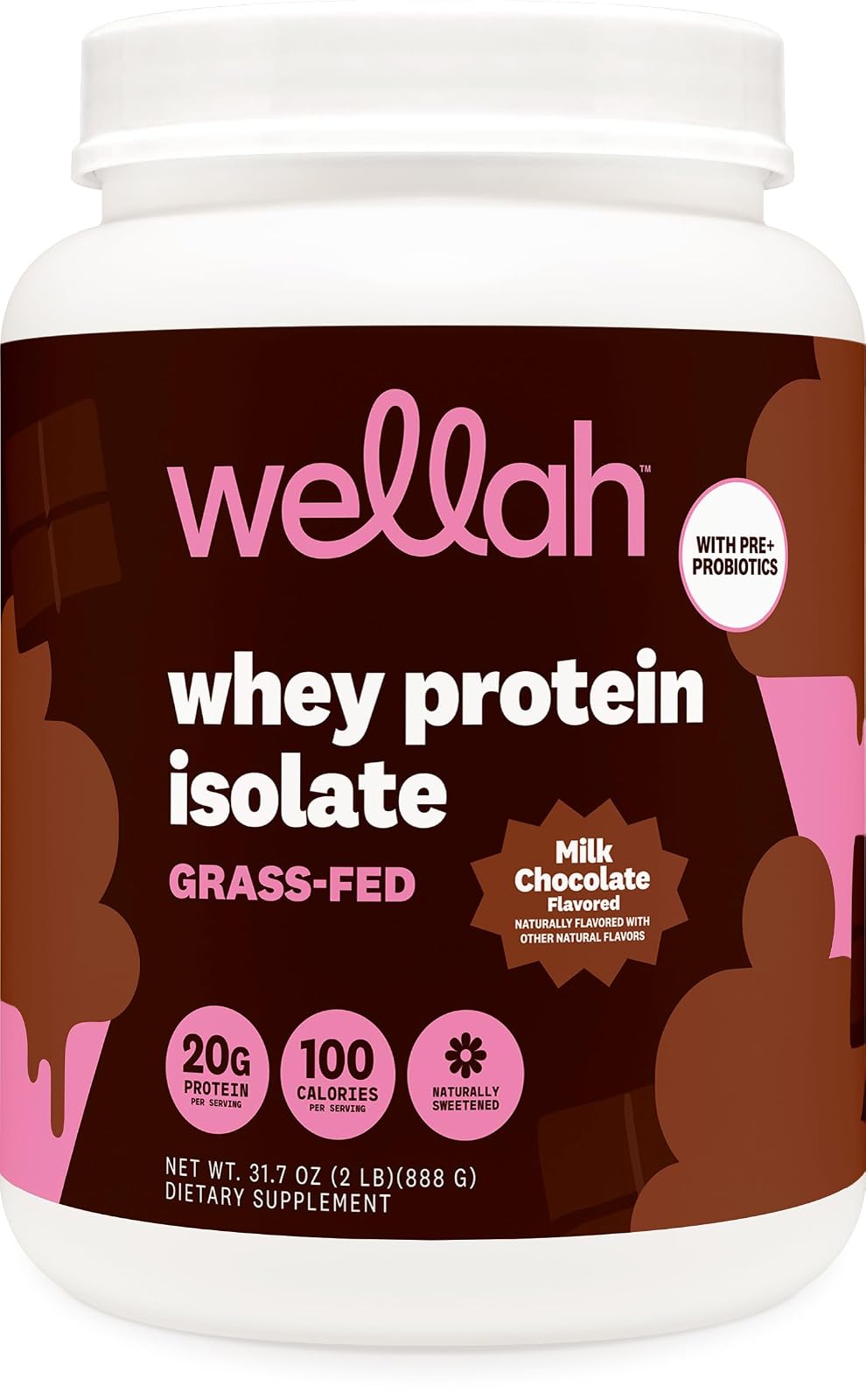 Wellah grass-fed whey protein isolate