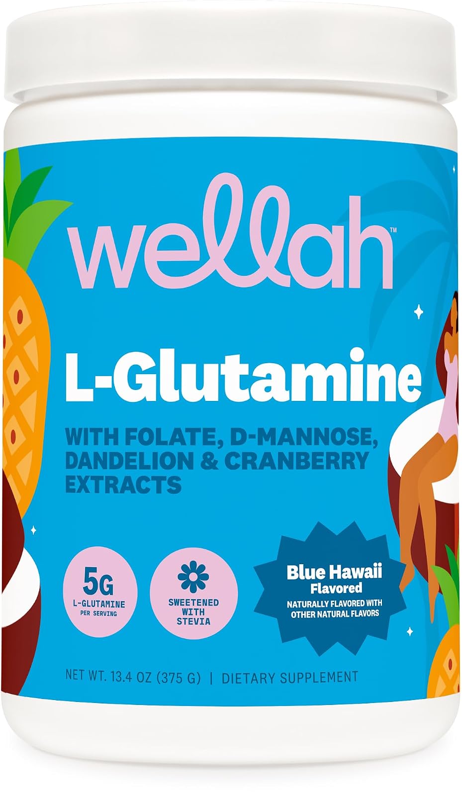 Wellah l-glutamine powder for recovery