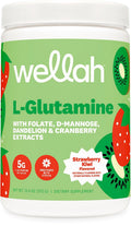wellah l-glutamine powder strawberry kiwi