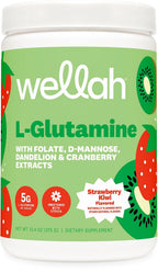 wellah l-glutamine powder strawberry kiwi