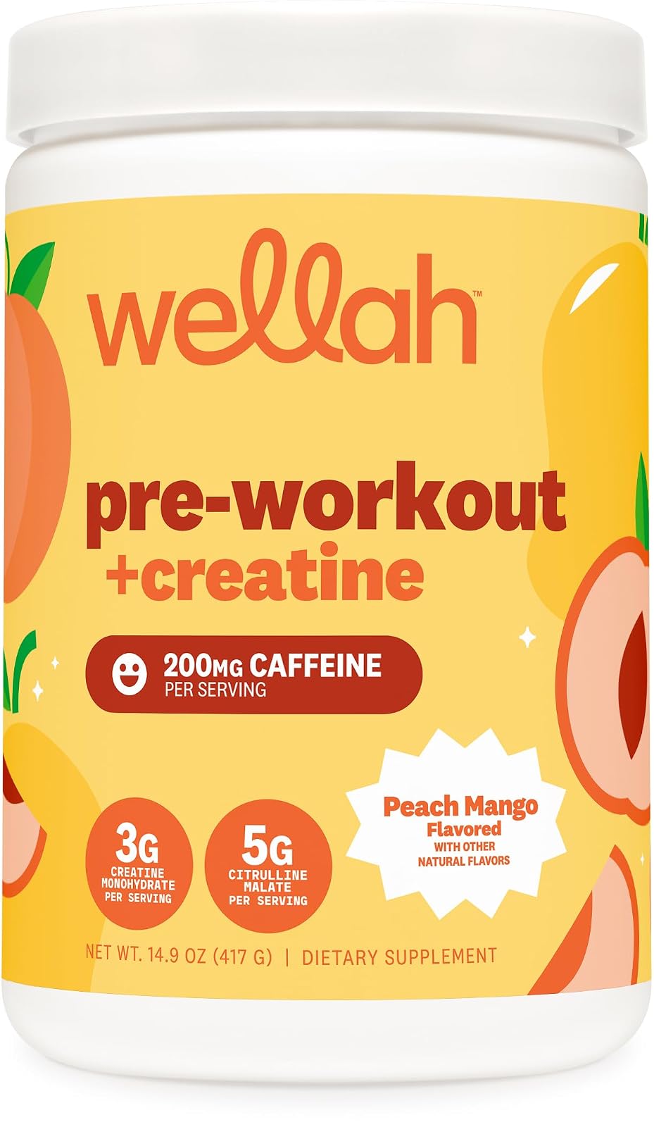 Wellah pre-workout creatine powder