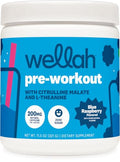 Wellah pre-workout drink mix blue raspberry