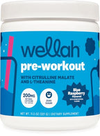 Wellah pre-workout drink mix blue raspberry