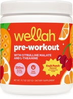 Wellah pre-workout drink mix fruit punch