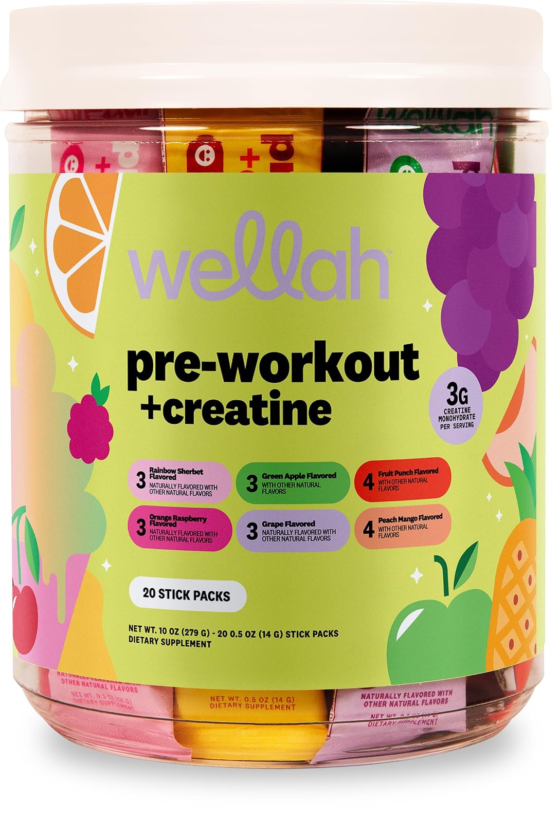 Wellah pre-workout energy boost