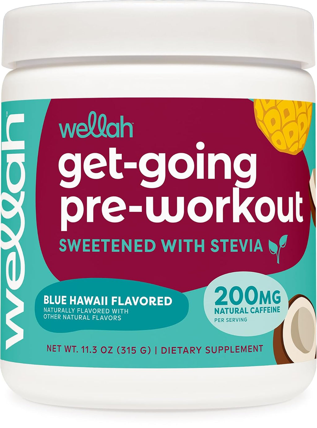 Wellah pre-workout powder for energy