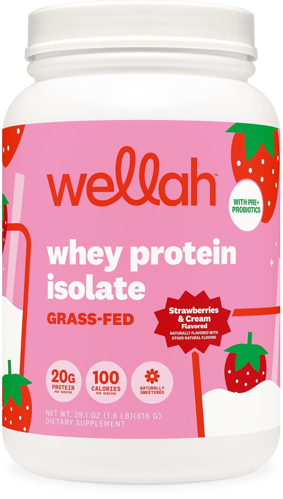 Wellah whey protein isolate powder