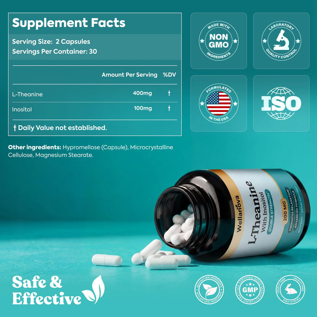 Wellanova L-Theanine for relaxation