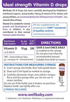 Wellbaby vitamin D drops 5000 IU