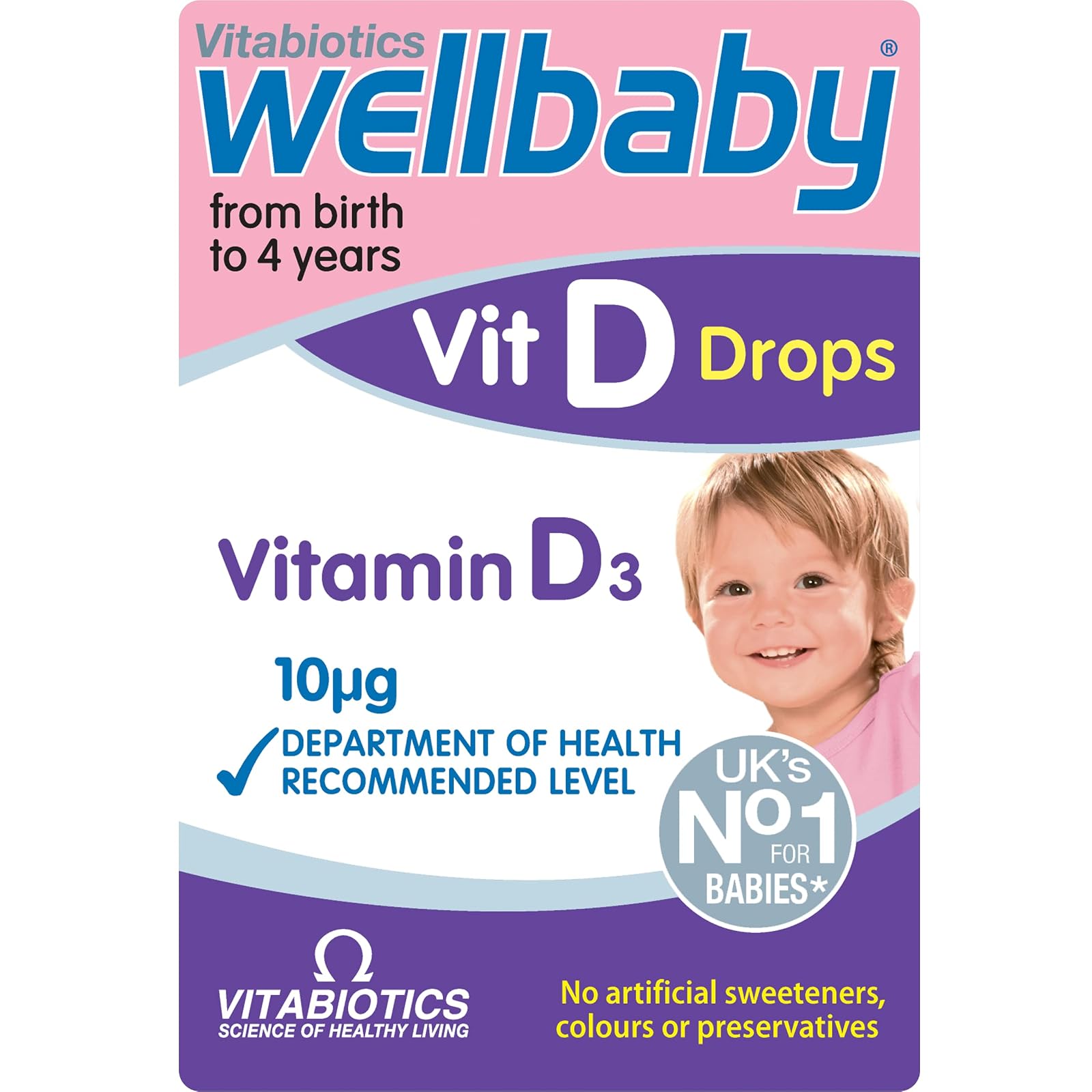 Wellbaby vitamin D drops for infants