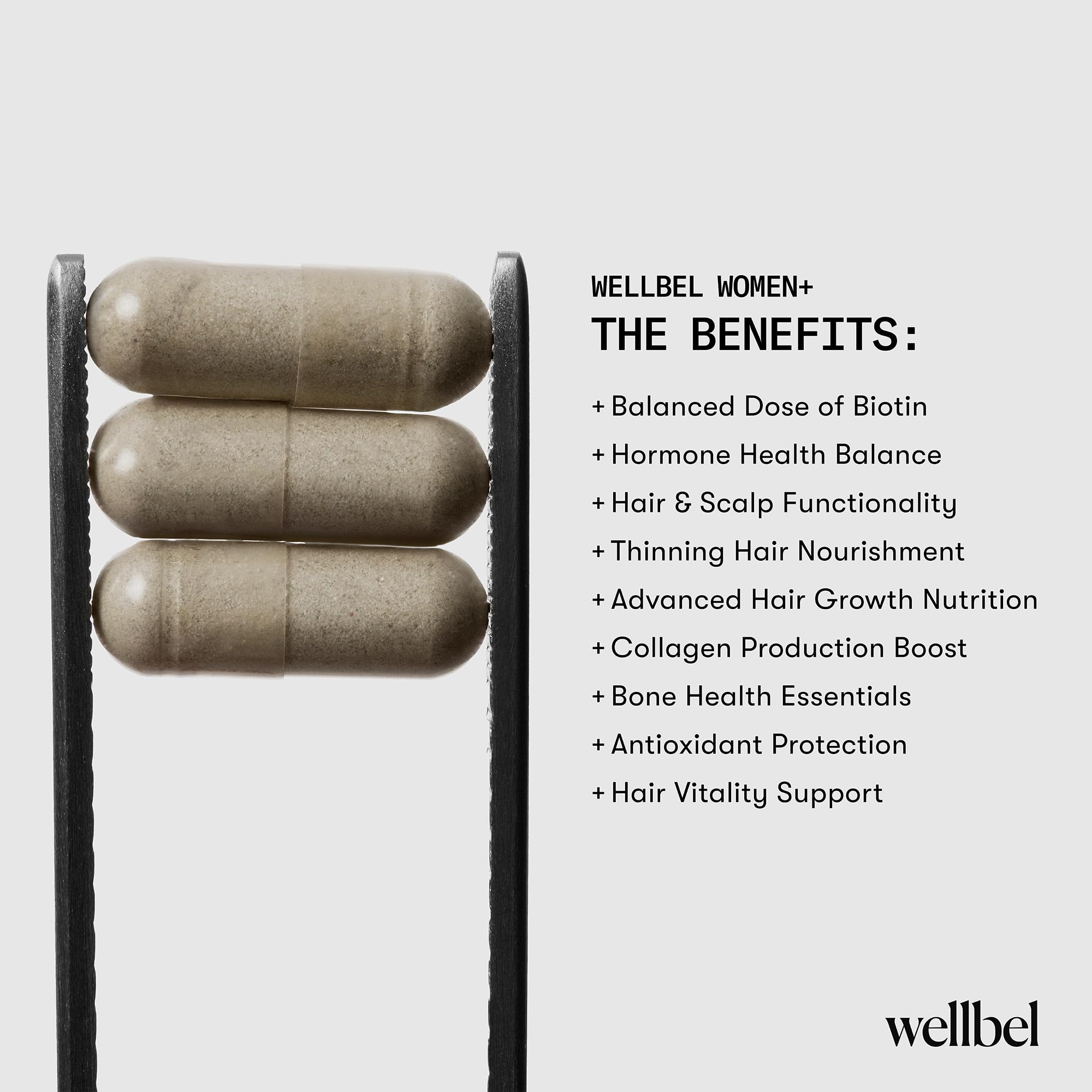 WELLBEL blended vitamin & mineral supplements for hair growth