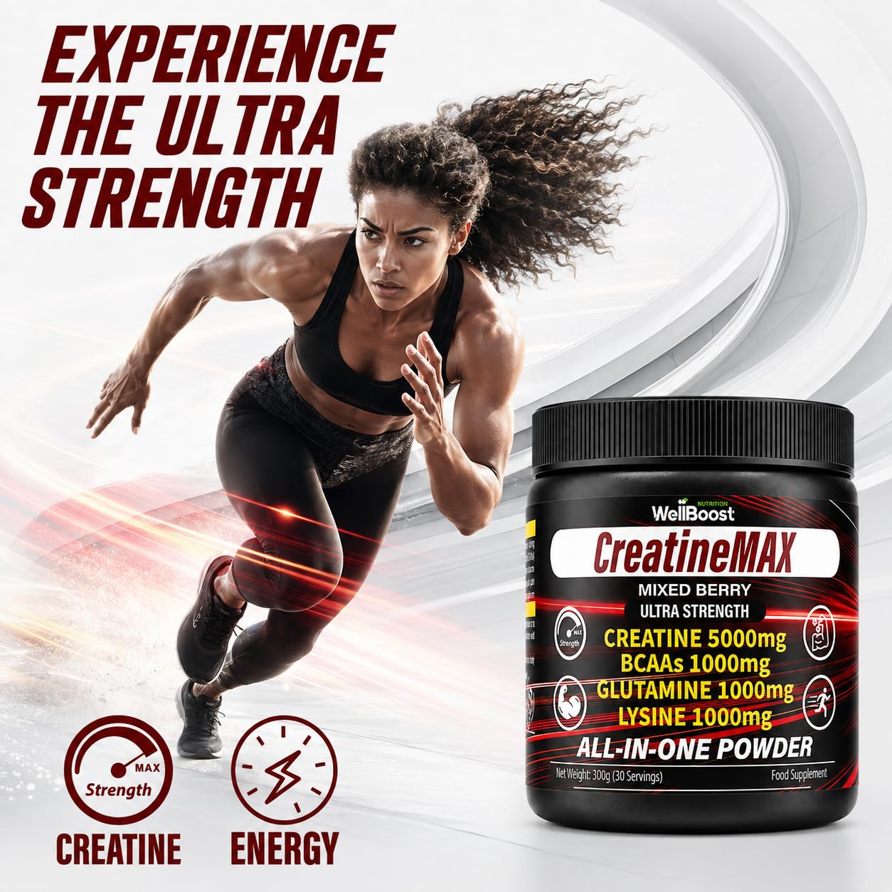 WellBoost creatine for energy boost