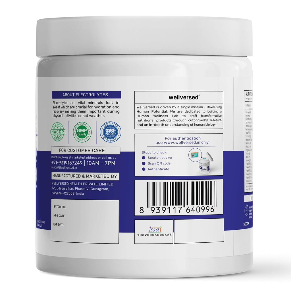 Wellcore electrolytes for daily hydration