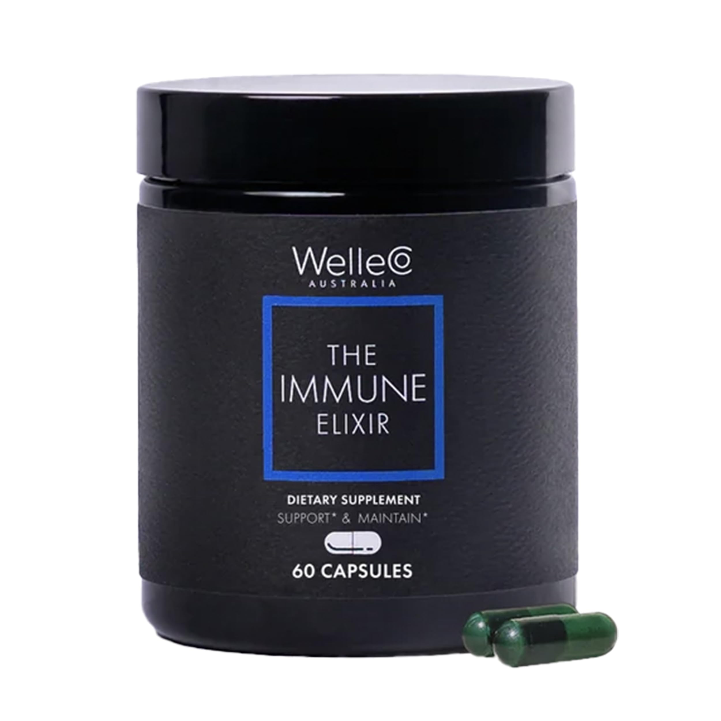 WelleCo elderberry immune support capsules
