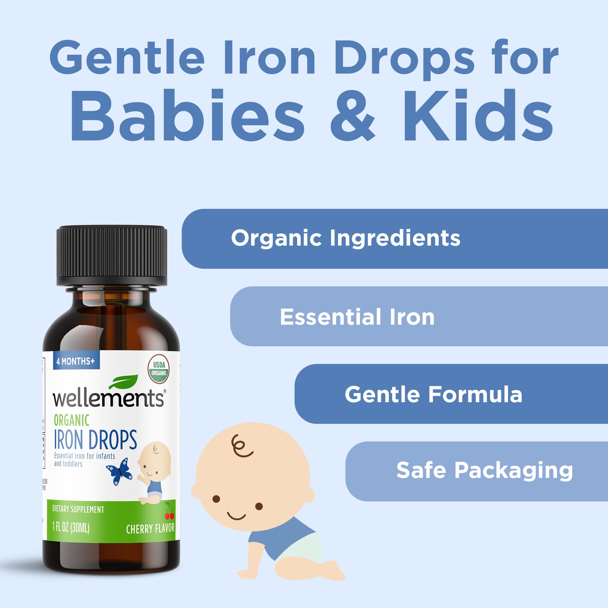 Wellements cherry iron drops