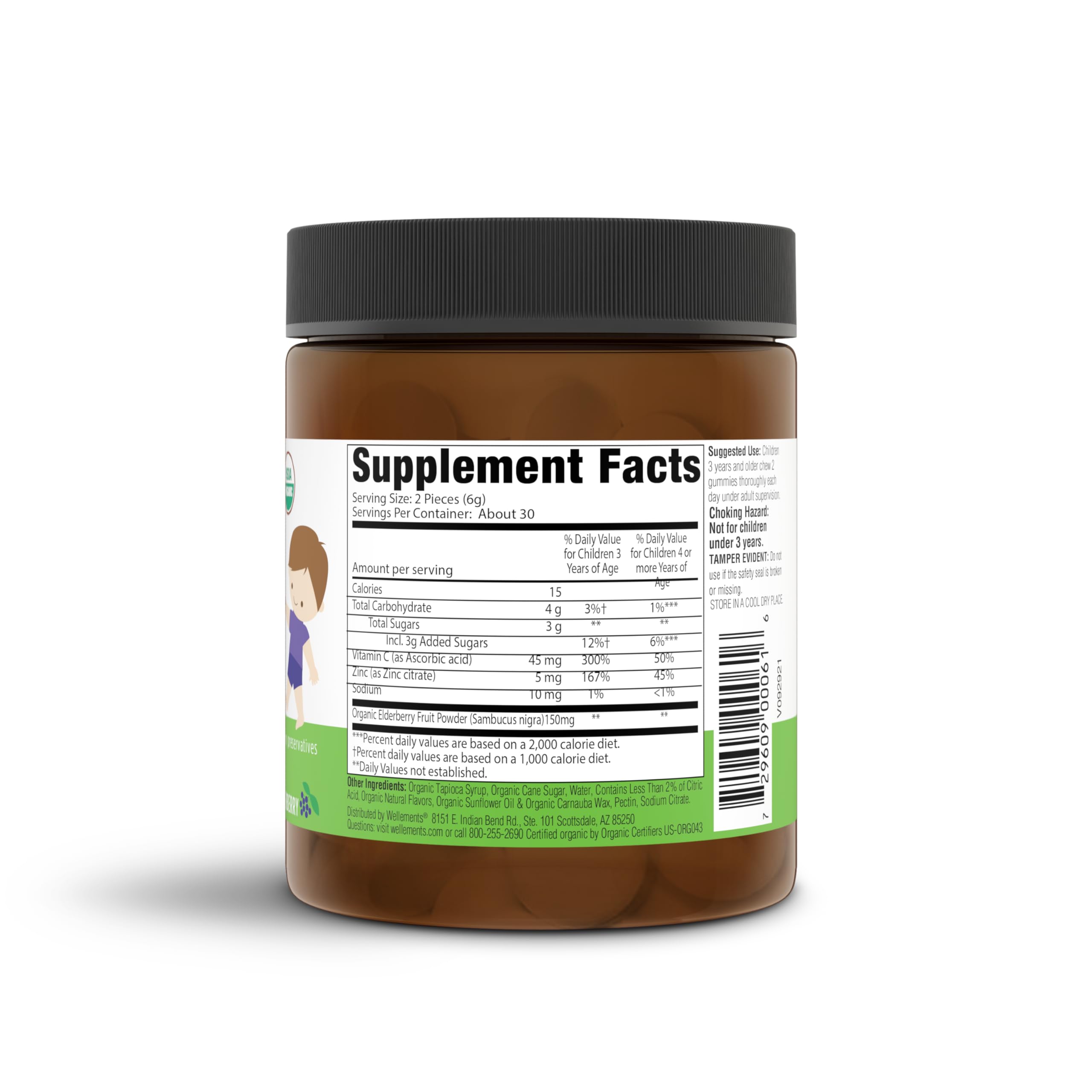 Wellements elderberry gummies with vitamin C