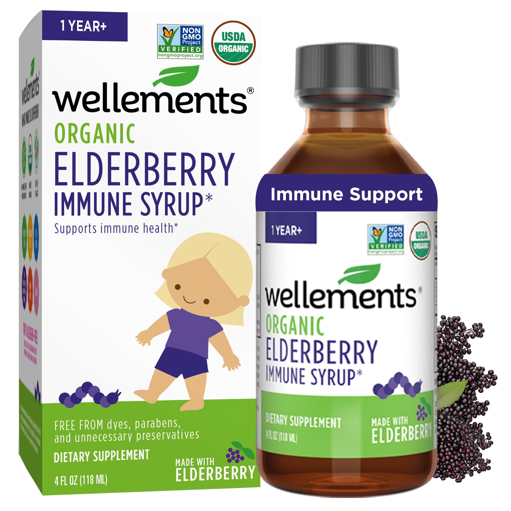 Wellements elderberry syrup for kids