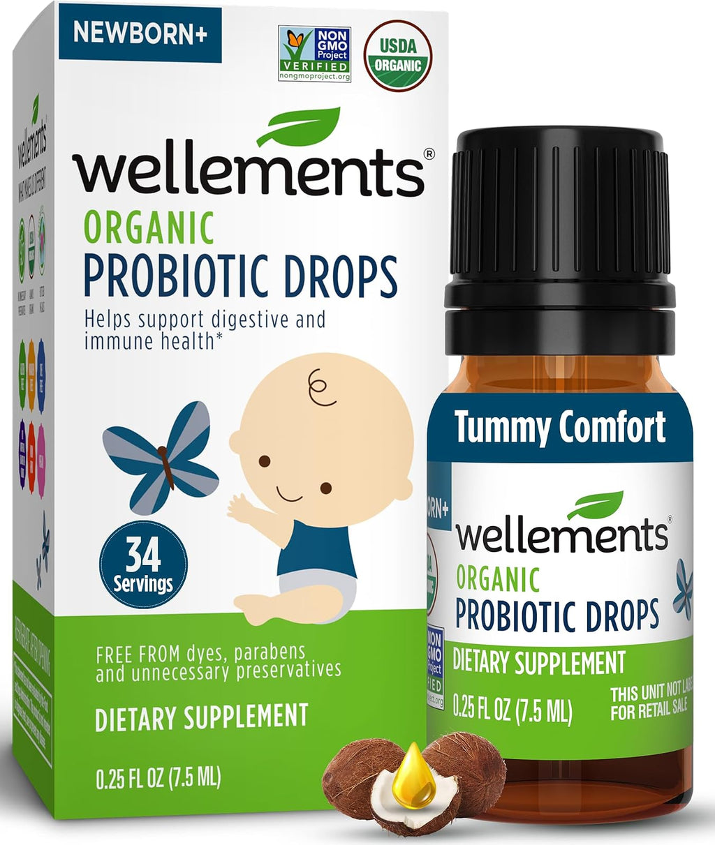 Wellements organic baby probiotic drops