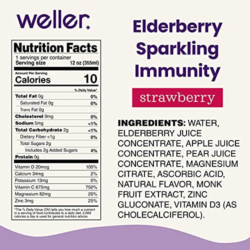 Weller elderberry sparkling water 12 pack