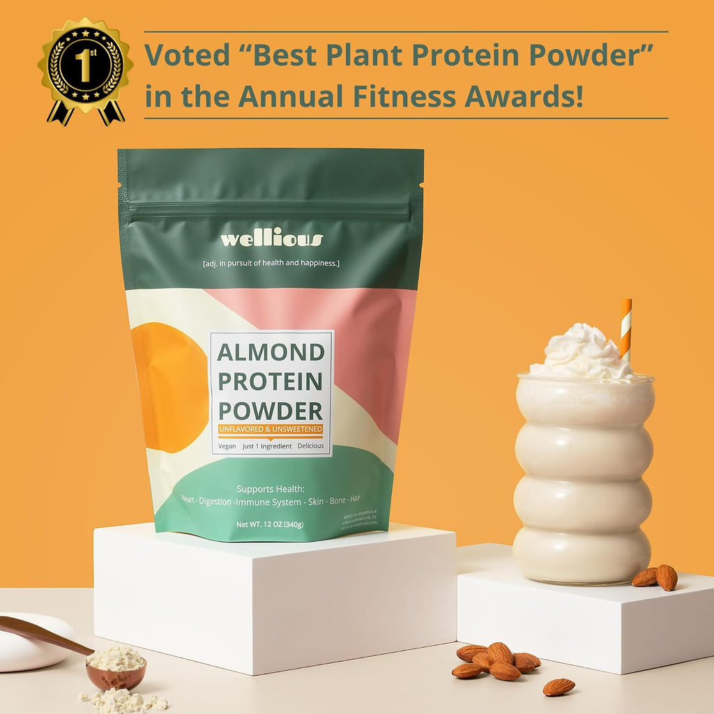wellious almond protein for muscle recovery