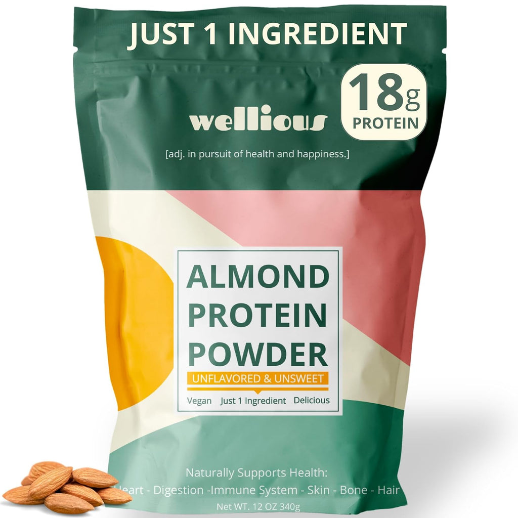 wellious almond protein powder unflavored