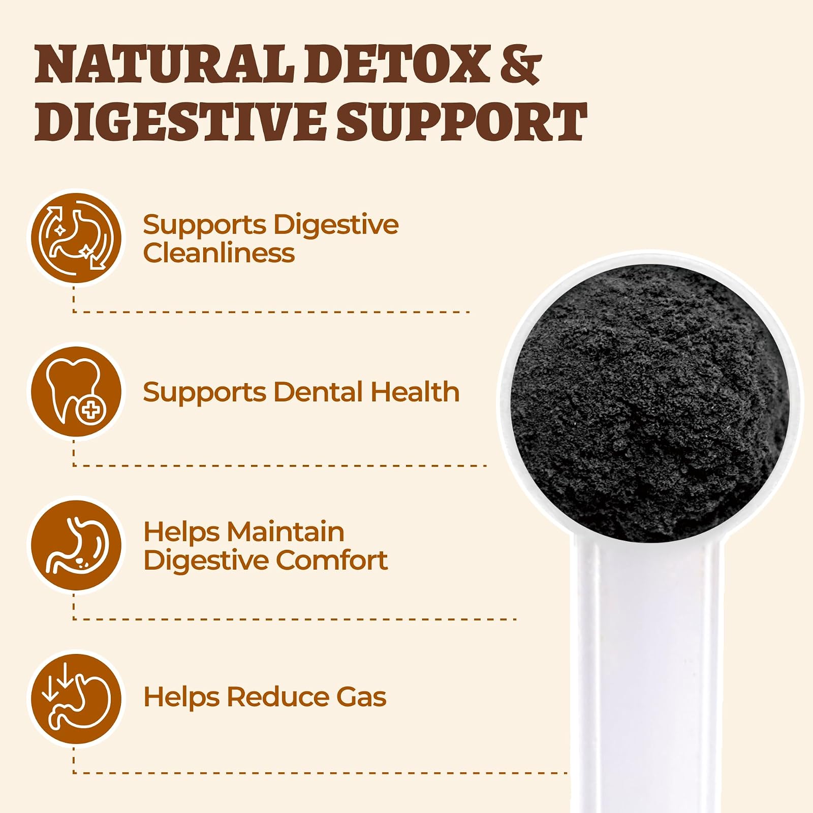 Wellix charcoal powder for bloating relief