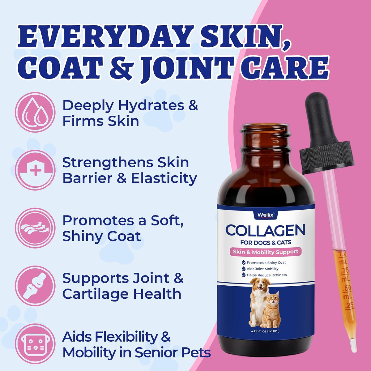 Wellix collagen drops for youthful skin
