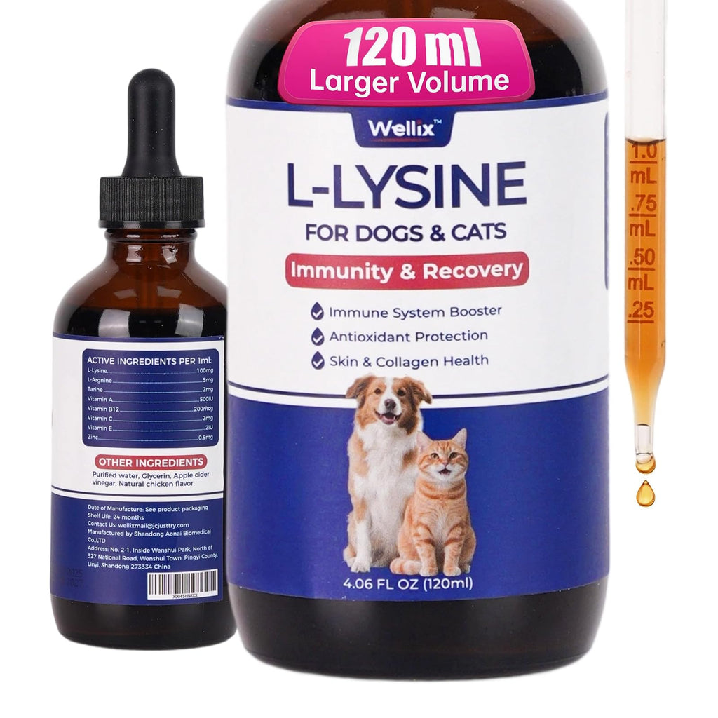wellix l-lysine drops for pets