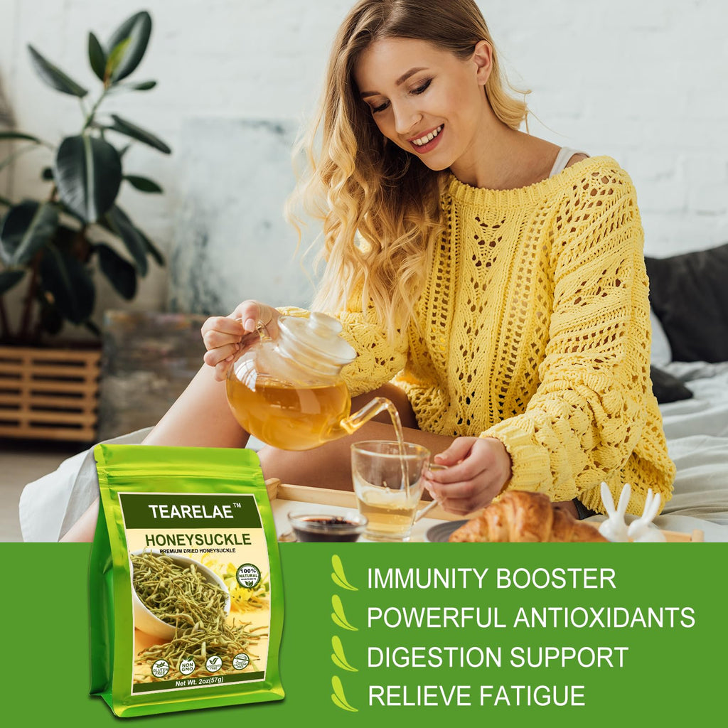 wellness benefits of honeysuckle tea