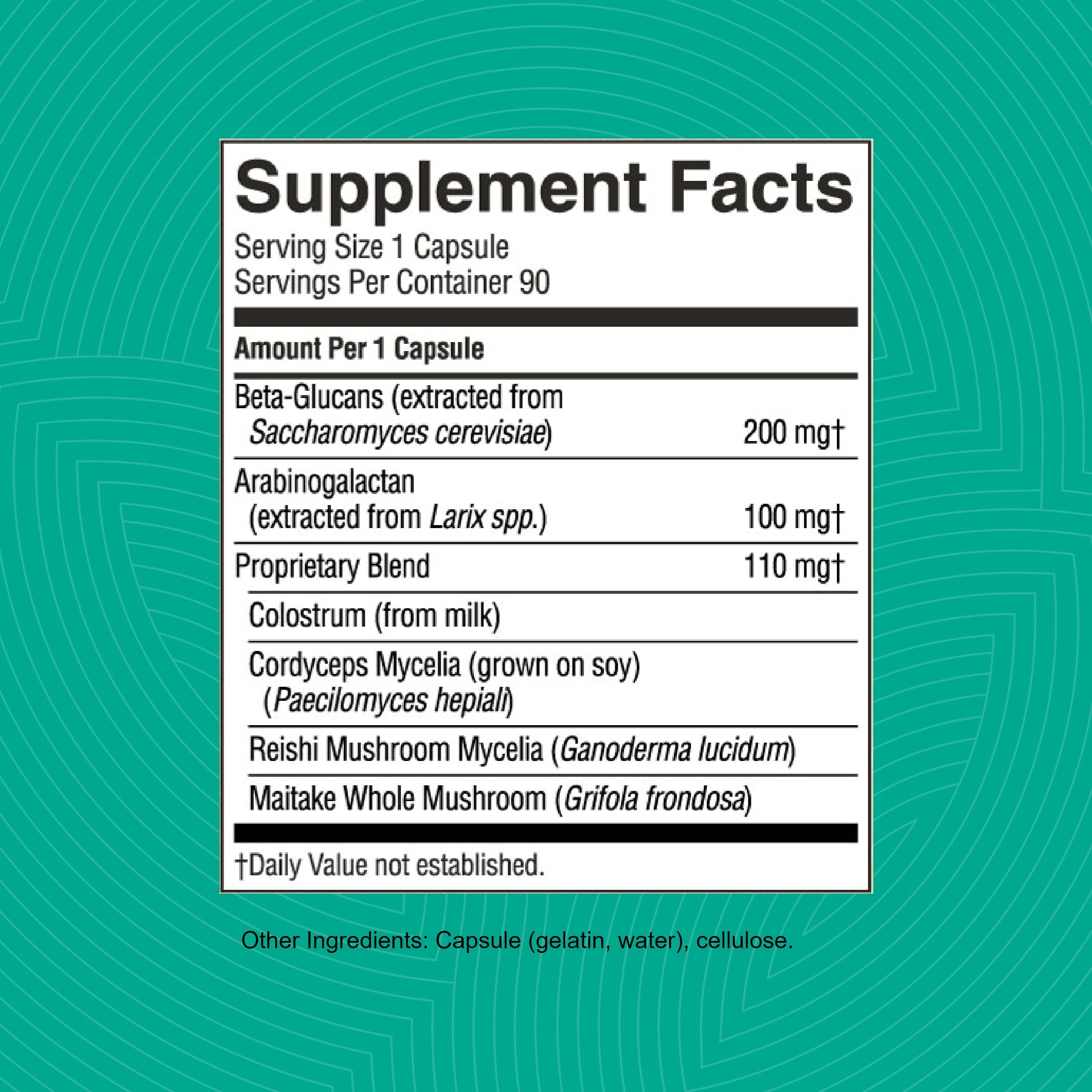 Wellness benefits of mushroom capsules