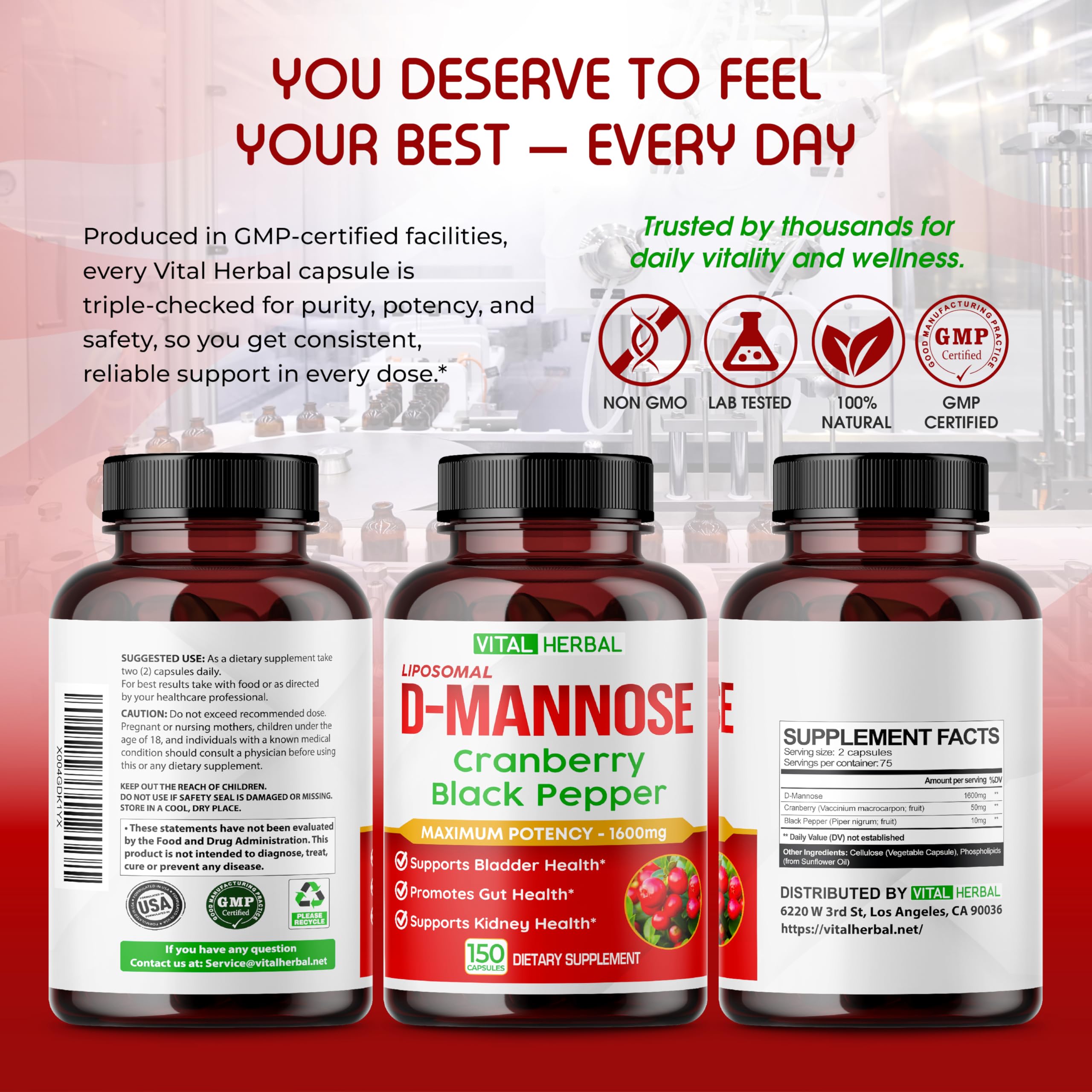 wellness boost with D-Mannose