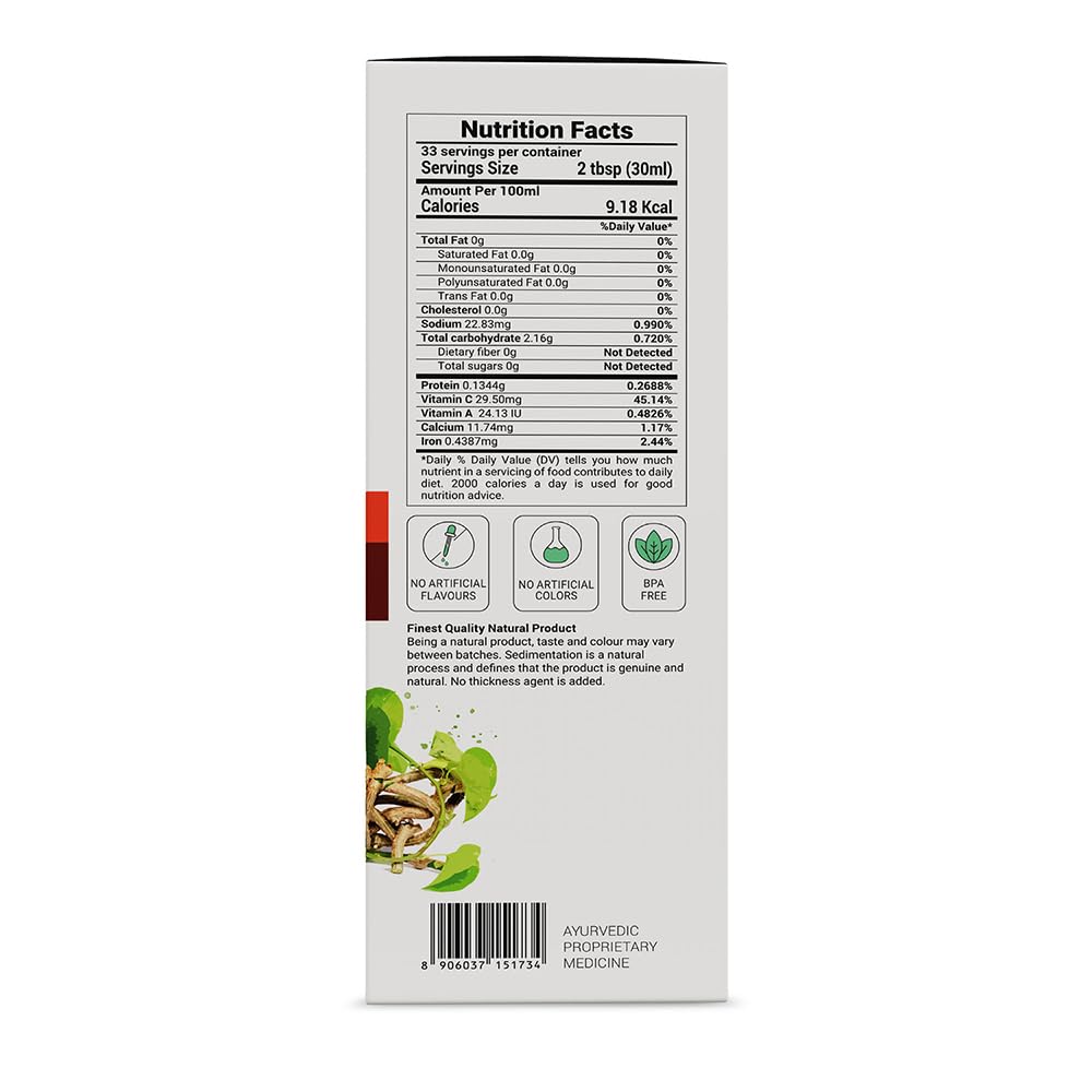 wellness drink with herbal ingredients