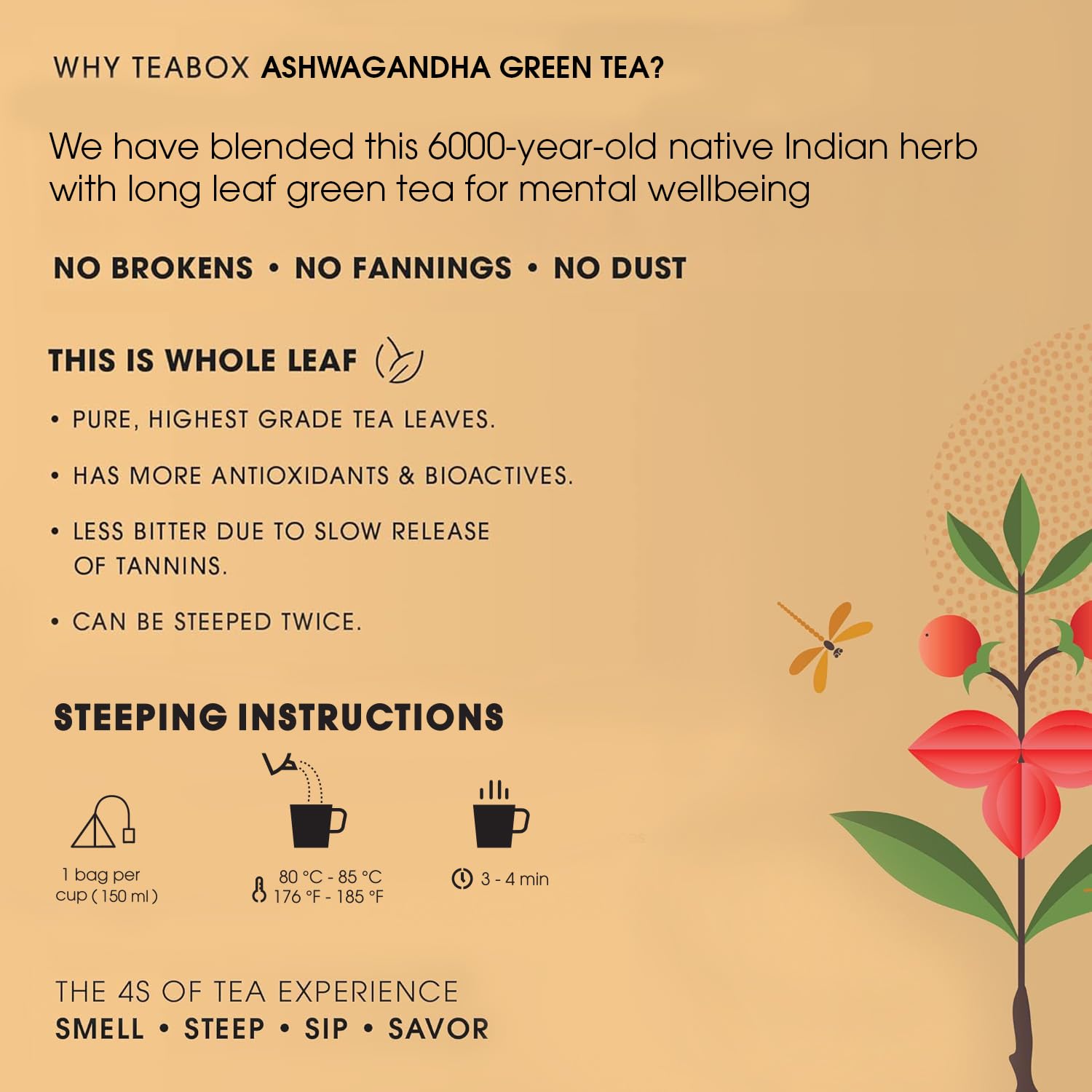 wellness-focused ashwagandha tea selection