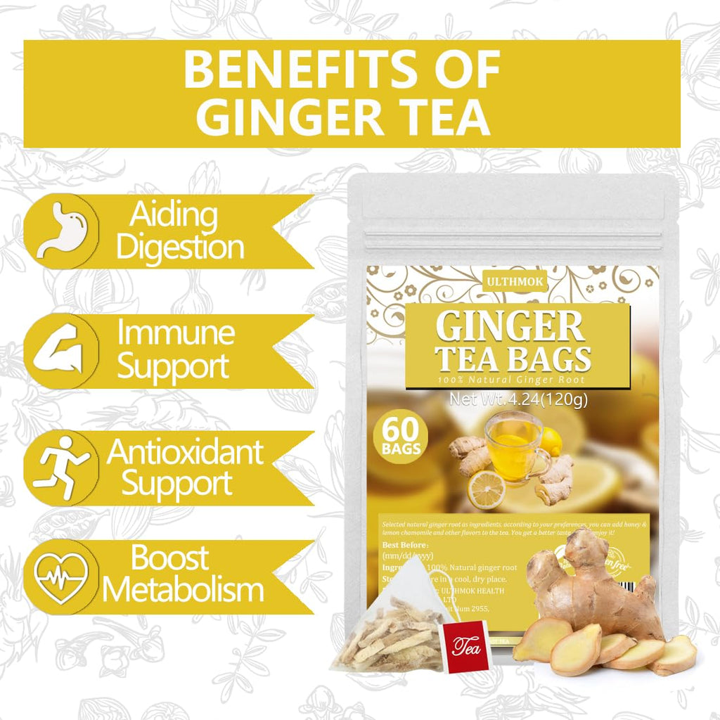 wellness ginger tea for digestion