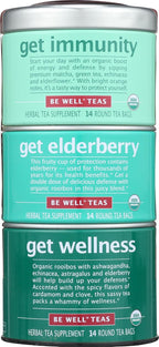 wellness herbal tea stackable tin