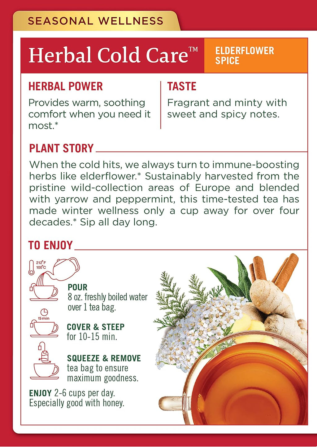 wellness support herbal tea bags