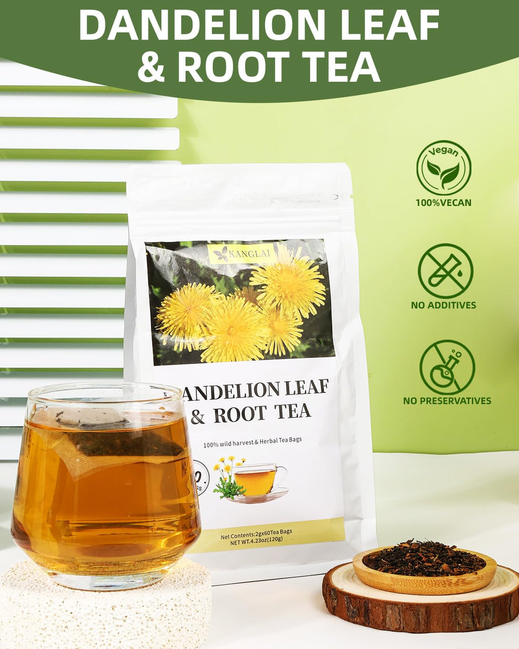 wellness support with dandelion tea