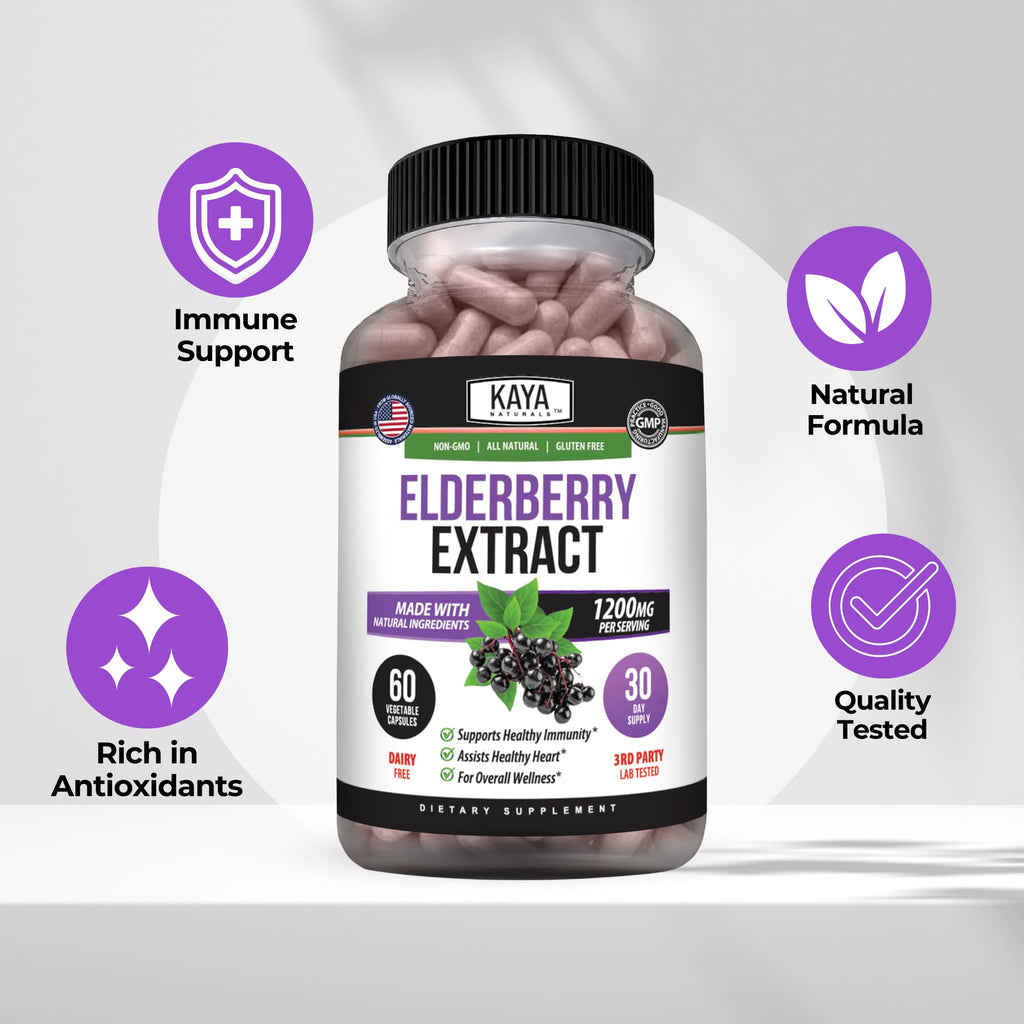wellness support with elderberry capsules