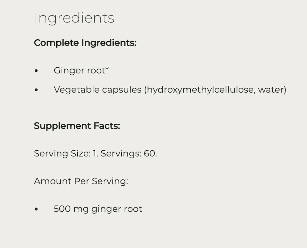 wellness support with ginger