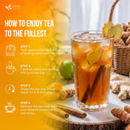 wellness tea with ginger and cinnamon