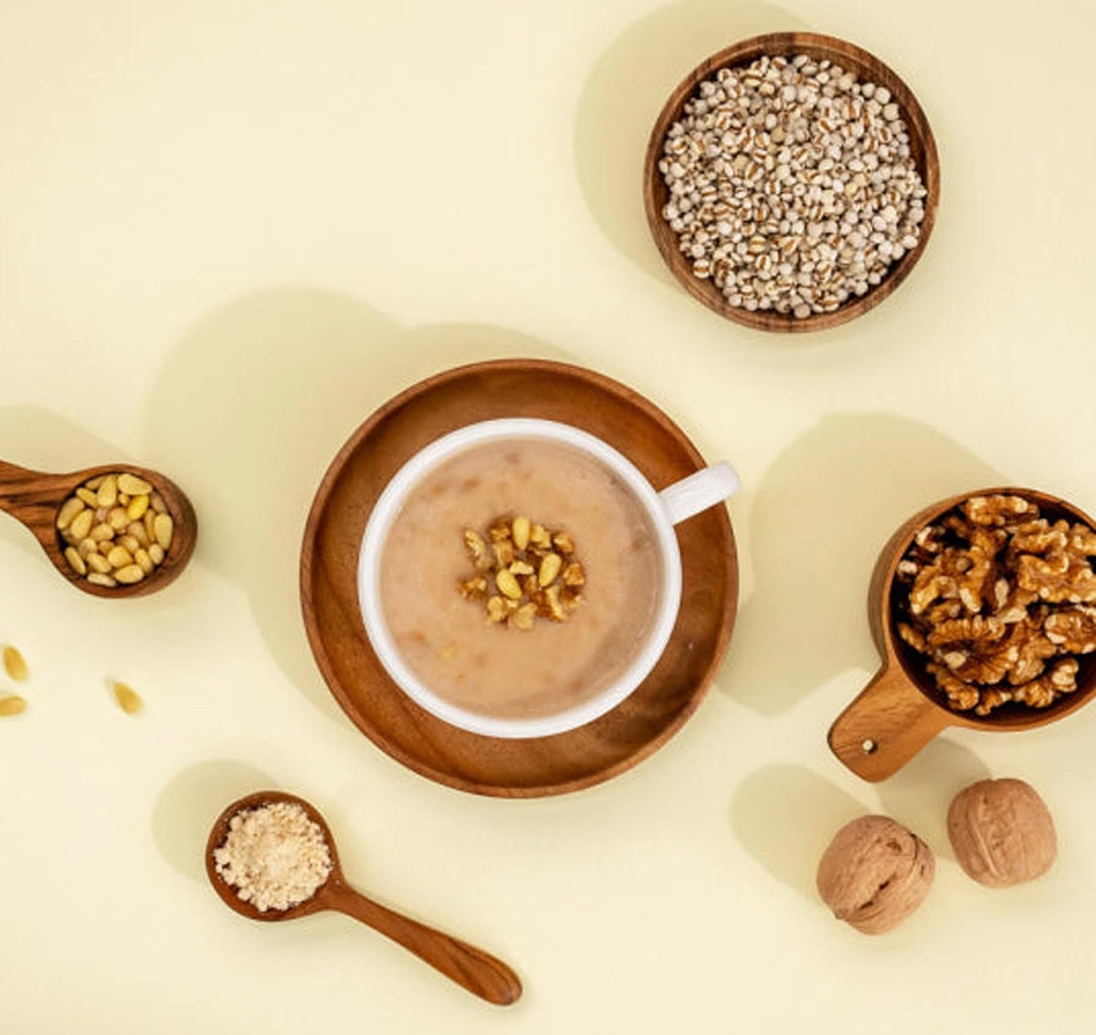 wellness tea with walnuts